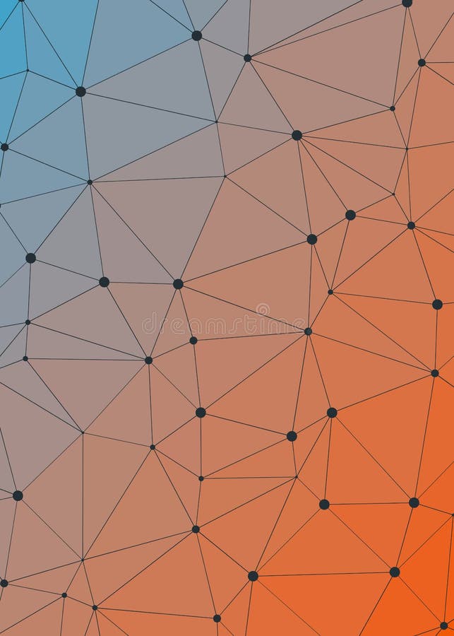 Abstract Low Polygon Gradient Generative Art Background Illustration ...