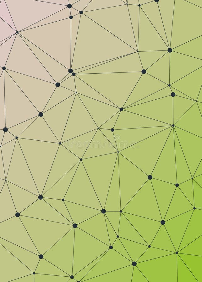 Abstract Low Polygon Gradient Generative Art Background Illustration ...