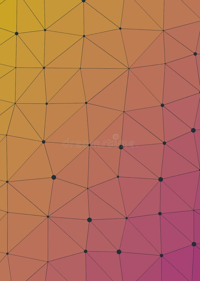 Abstract Low Polygon Gradient Generative Art Background Illustration ...