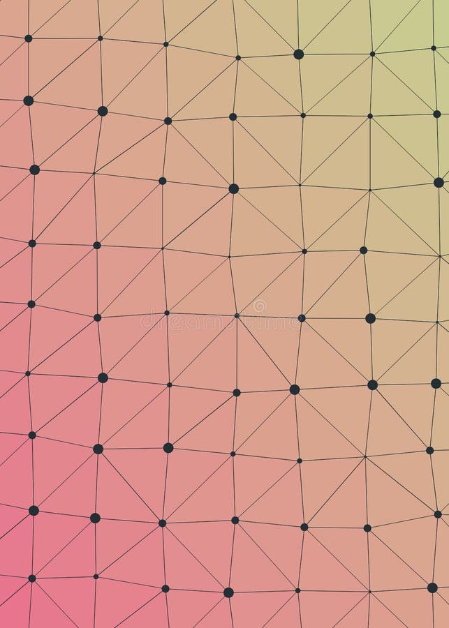 Abstract Low Polygon Gradient Generative Art Background Illustration ...