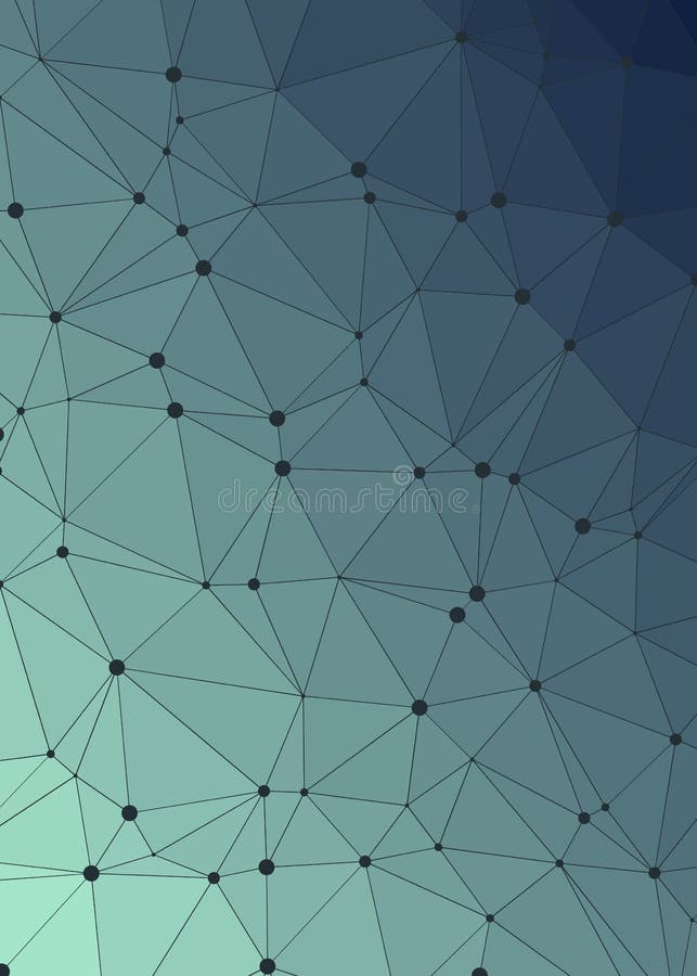 Abstract Low Polygon Gradient Generative Art Background Illustration ...