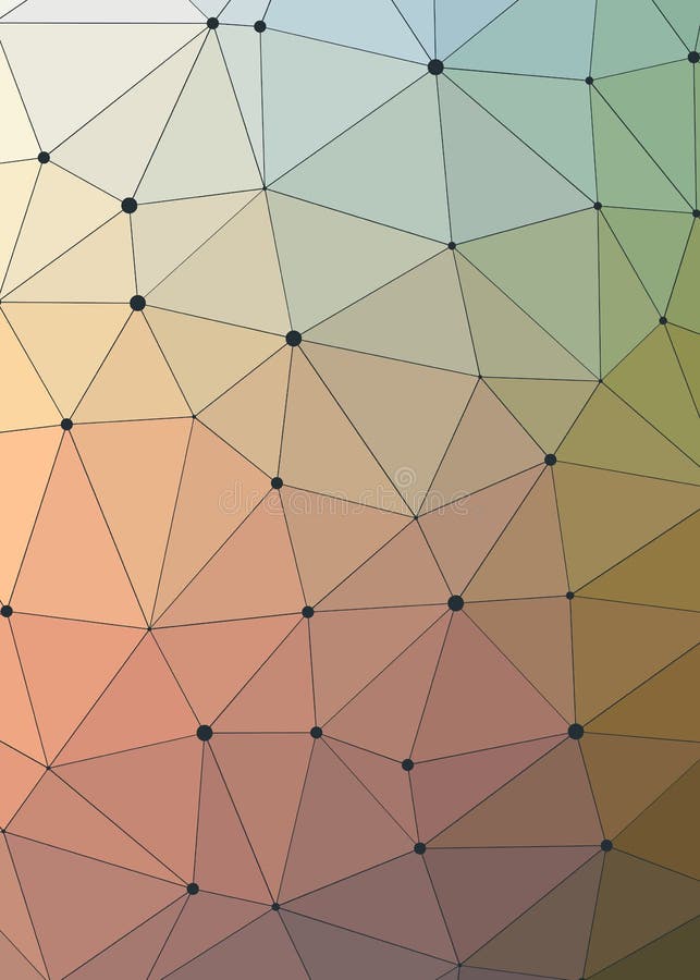 Abstract Low Polygon Gradient Generative Art Background Illustration ...
