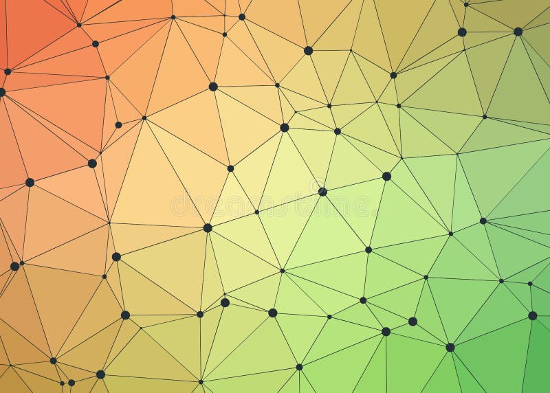 Abstract Low Polygon Gradient Generative Art Background Illustration Stock Vector - Illustration ...