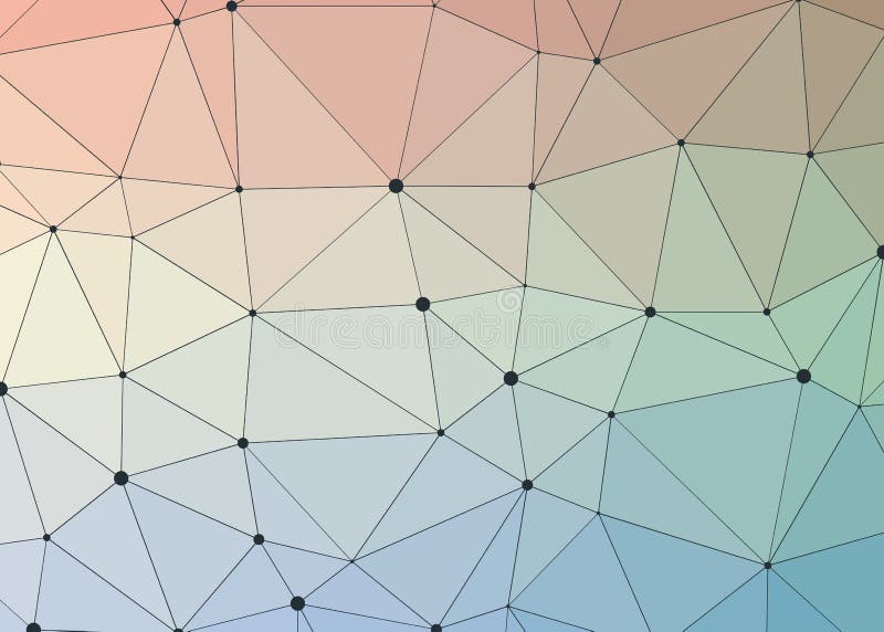 Abstract Low Polygon Gradient Generative Art Background Illustration ...