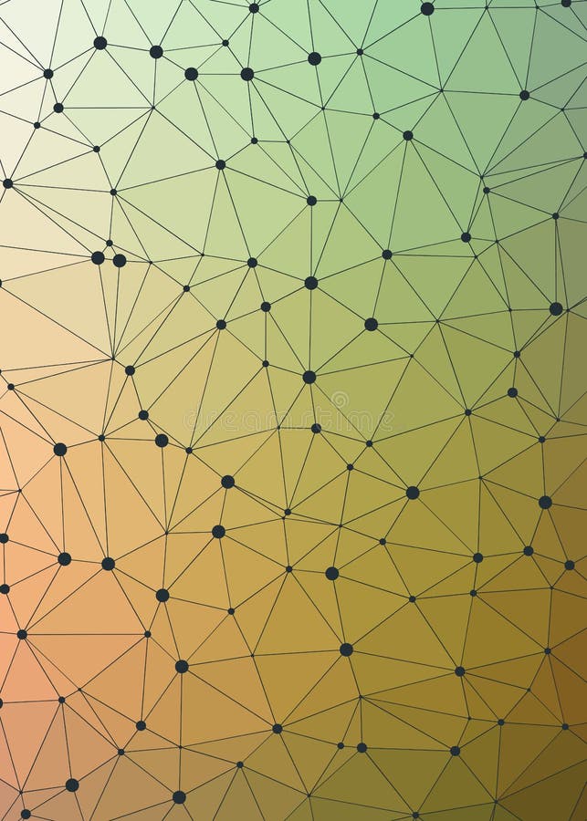 Abstract Low Polygon Gradient Generative Art Background Illustration ...