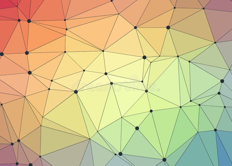 Abstract Low Polygon Gradient Generative Art Background Illustration ...