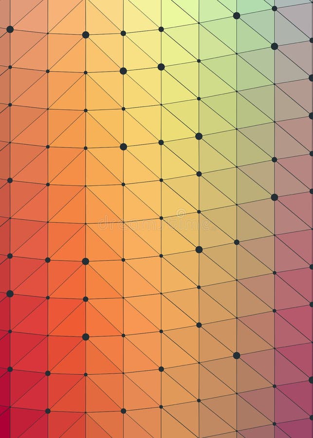 Abstract Low Polygon Gradient Generative Art Background Illustration ...