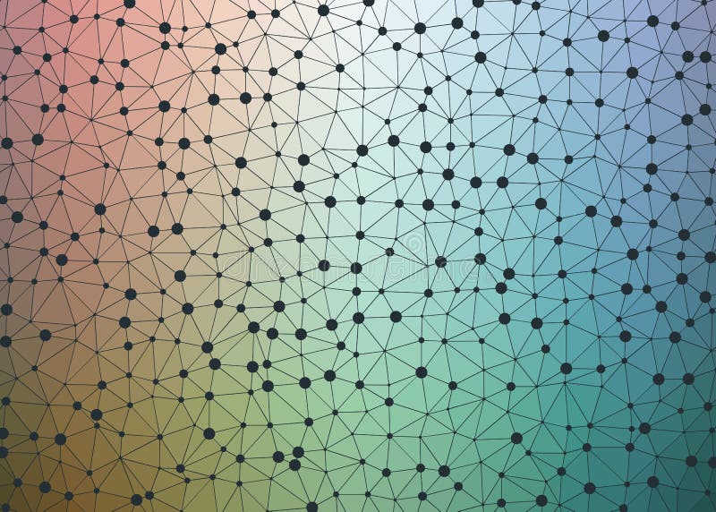 Abstract Low Polygon Gradient Generative Art Background Illustration ...