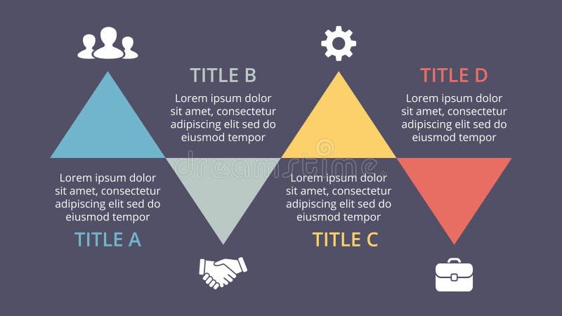 Vector Triangles Timeline Infographic, Cycle Diagram, Graph ...