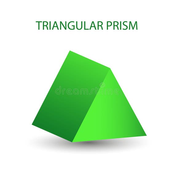 Vector Triangular Prism with Gradients and Shadow for Game, Icon ...