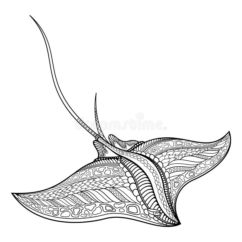 Vector Tribal Decorative Stingray Stock Vector - Illustration of ... Vector Tribal Decorative Stingray Stock Vector - Illustration of ...
