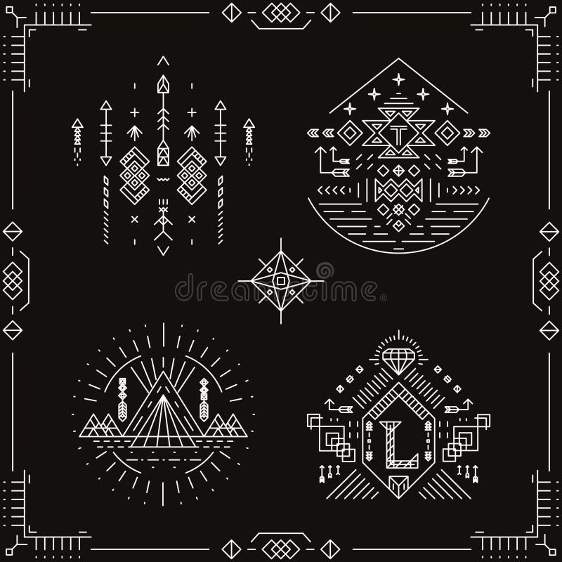Traditional Indian Symbols in the Form of India Map Stock Vector ...