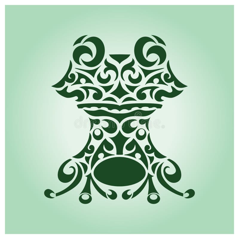 Tribal frog stock vector. Illustration of clipart, little - 33267684