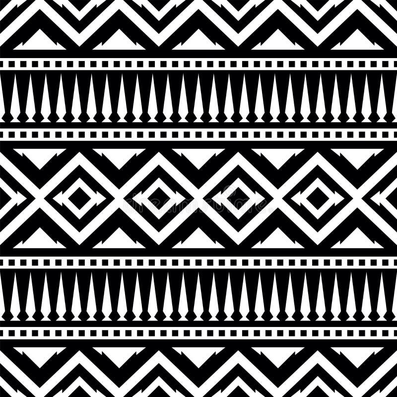 Vector Tribal Pattern with Geometrical Shapes Stock Vector ...