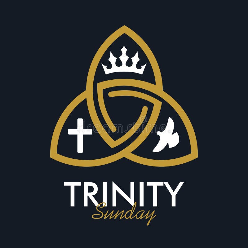 Vector Trinity Sunday Banner Template Stock Vector - Illustration of ...