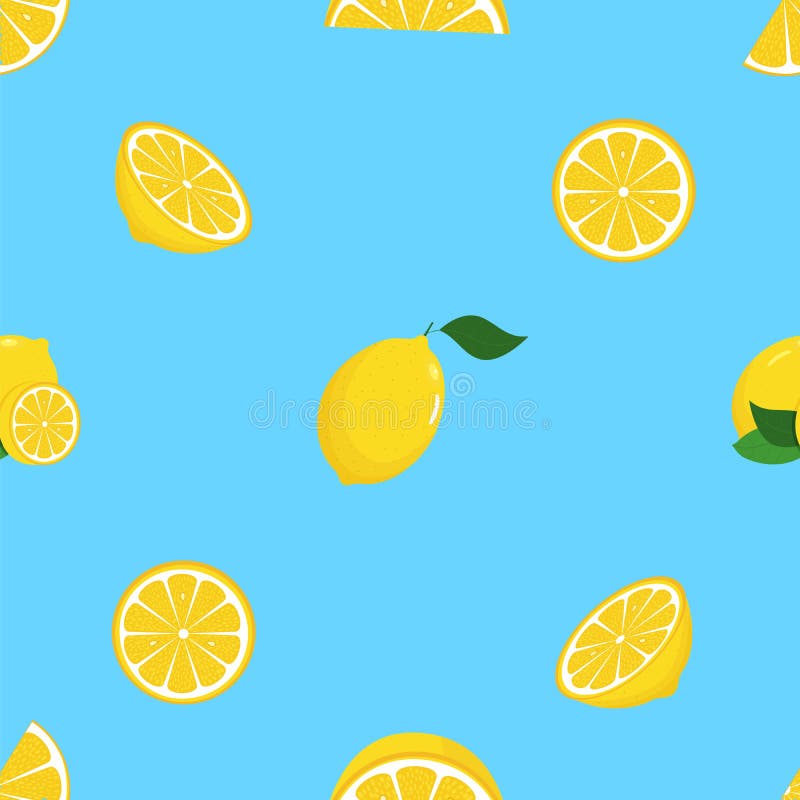 Vector Tropical Modern Mediterranean Summer Lemon Repeating Border ...