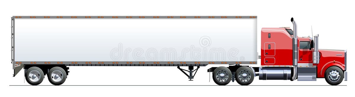 Vector Trailer Template Isolated White Stock Illustrations – 2,236 ...