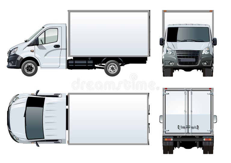 Box Truck Template Stock Illustrations – 10,600 Box Truck Template ...