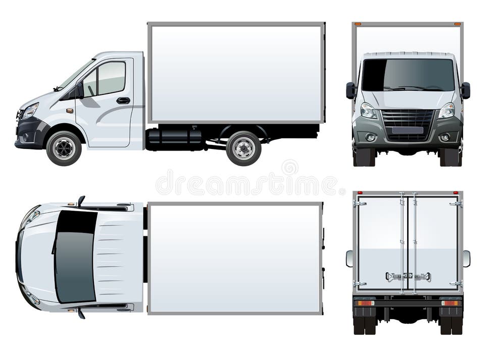 Box Truck Template Stock Illustrations – 8,448 Box Truck Template Stock ...