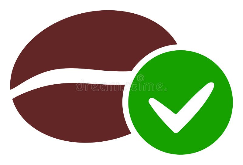 Vector True Coffee Flat Icon Symbol Stock Vector - Illustration of seed ...