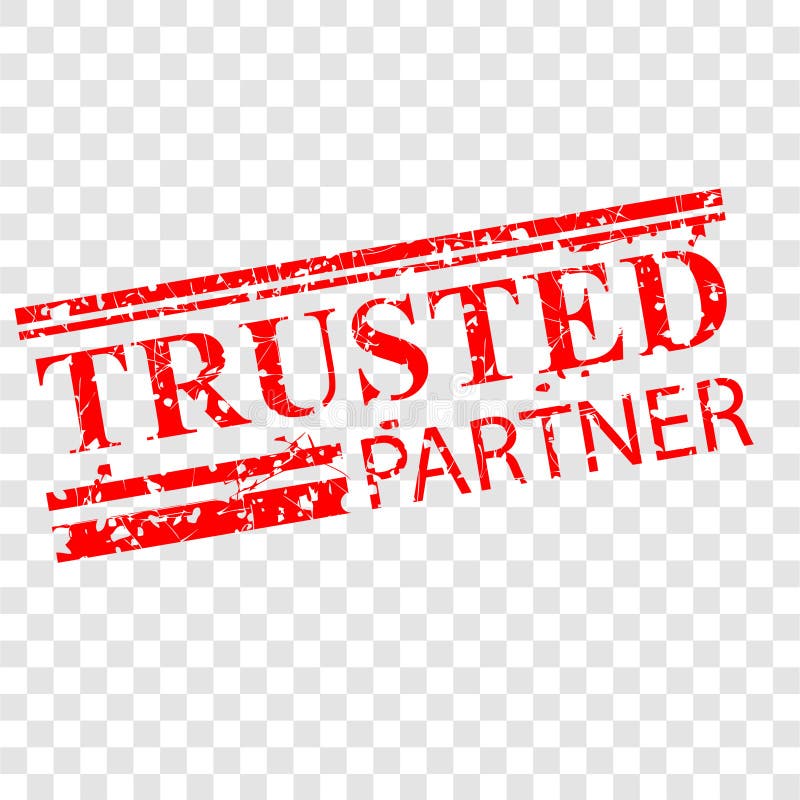 Simple Vector, Trusted Partner, Streak Red Rubber Stamp, at Transparent ... Simple Vector, Trusted Partner, Streak Red Rubber Stamp, at Transparent ...