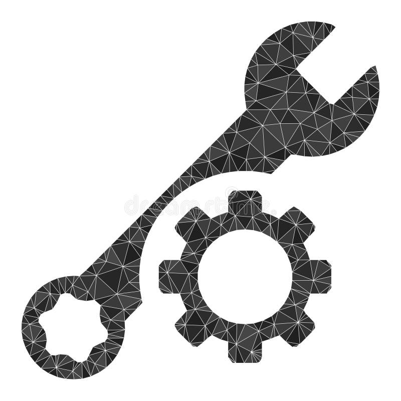 Vector Tuning Wrench Lowpoly Icon Stock Vector - Illustration of ...