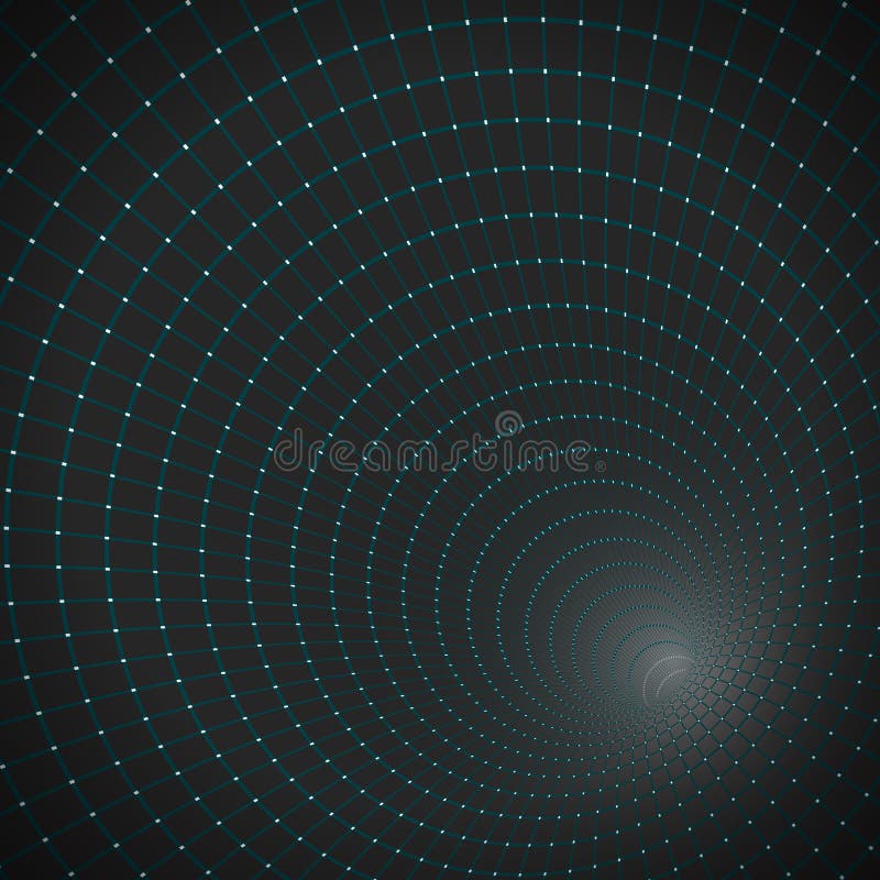 Vector Tunnel Background. 3D Wireframe Grid Tunnel Stock Vector - Illustration of futuristic ...