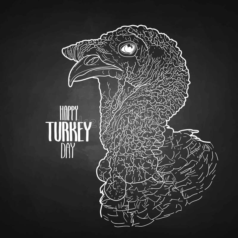 Vector turkey head stock vector. Illustration of graphic - 77061451