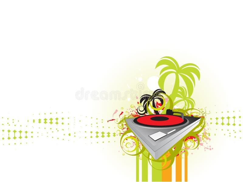 Tropical Music Event Flyer stock vector. Illustration of event - 10025565