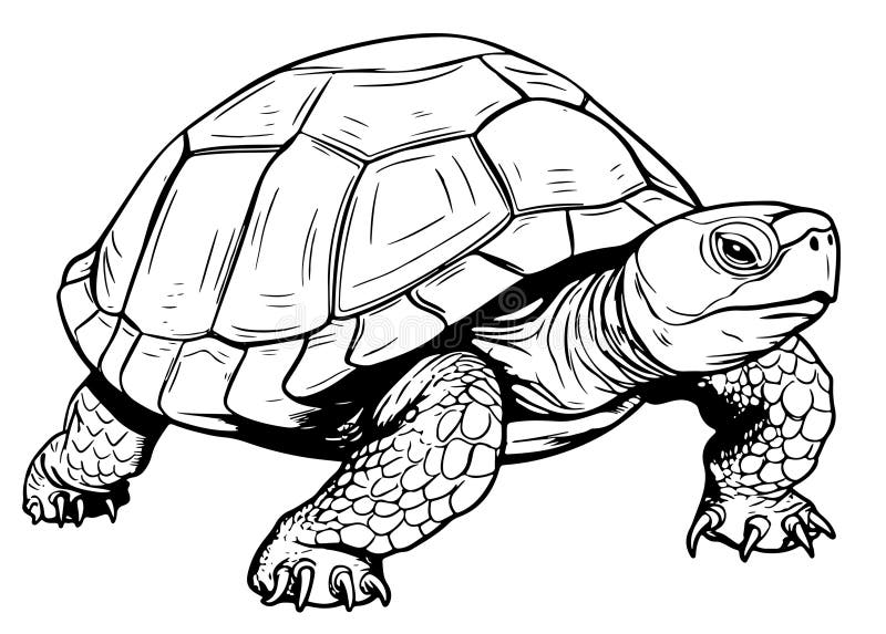 Vector turtle illustration stock vector. Illustration of pond - 310566227