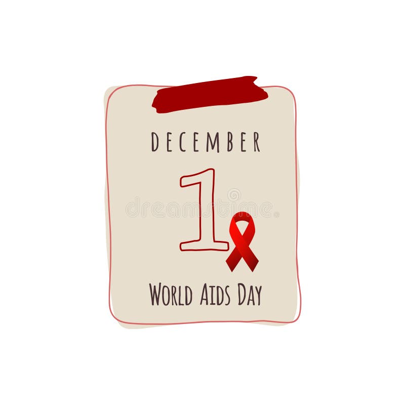 World AIDS day banner. stock vector. Illustration of care - 189891654