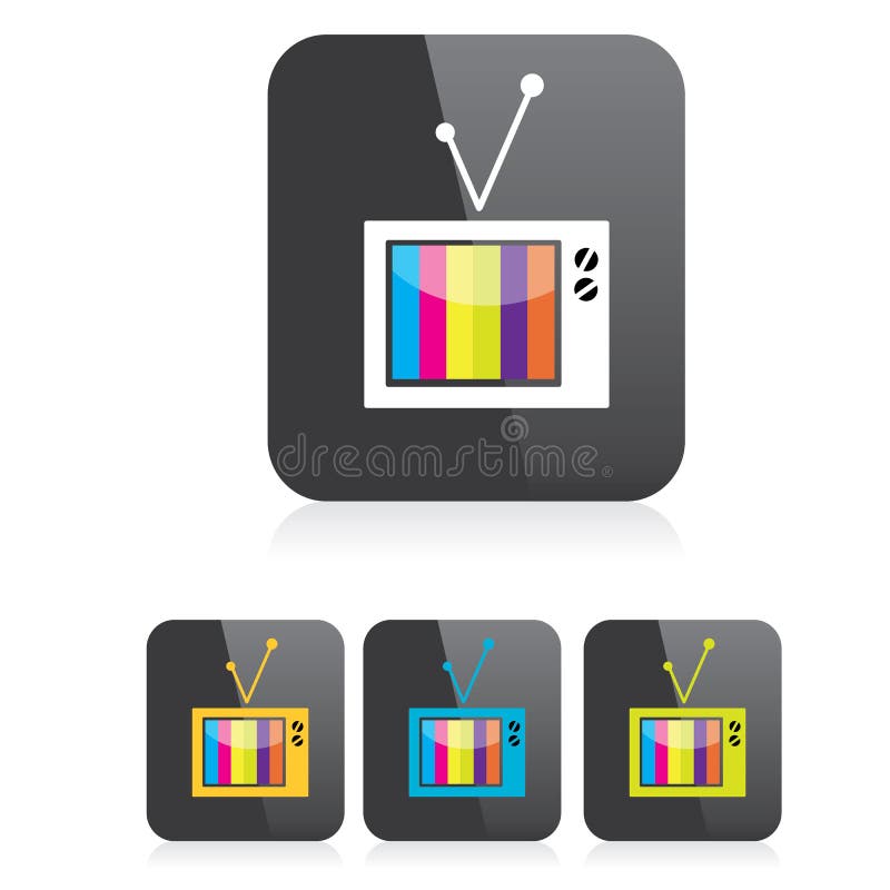 Vector Tv Icon. Online Tv Symbol Stock Vector - Illustration of ...