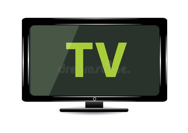 Vector TV monitor. stock vector. Illustration of massmedia - 23158305