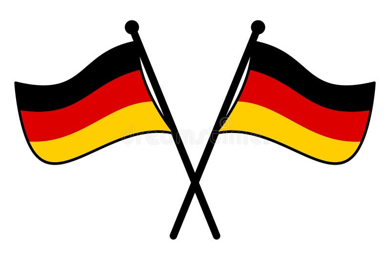 Germany Flag Curled Ribbon Vector. Editable and Scalable EPS ...