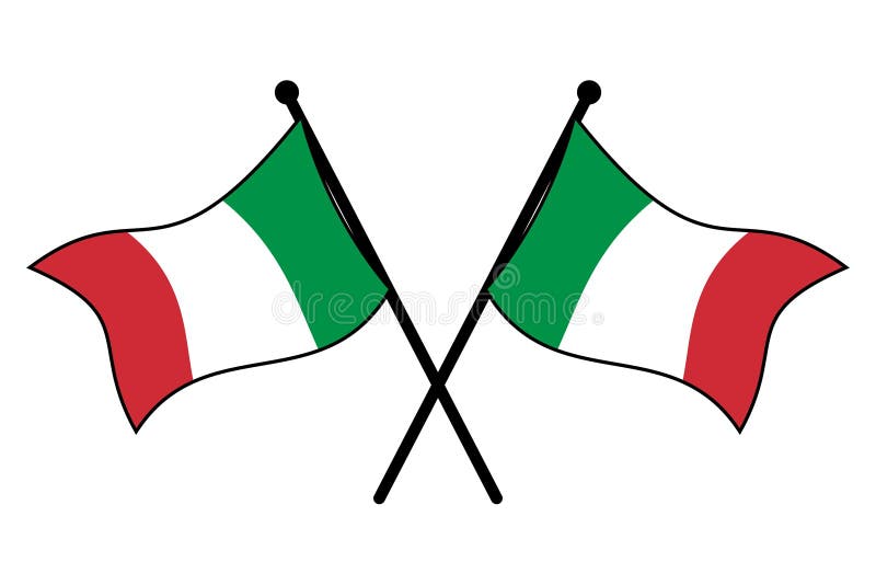 Italian Flag Clip Art Vector
