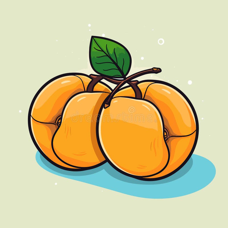 Vector of Two Stacked Oranges, a Simple and Minimalist Vector Icon ...