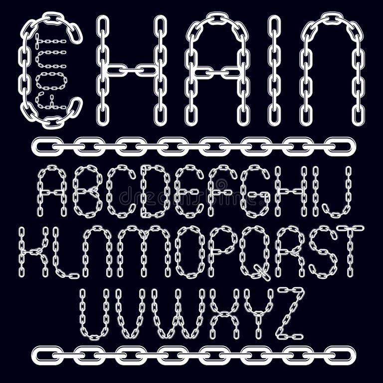 Chain Font Stock Illustrations – 13,207 Chain Font Stock Illustrations ...