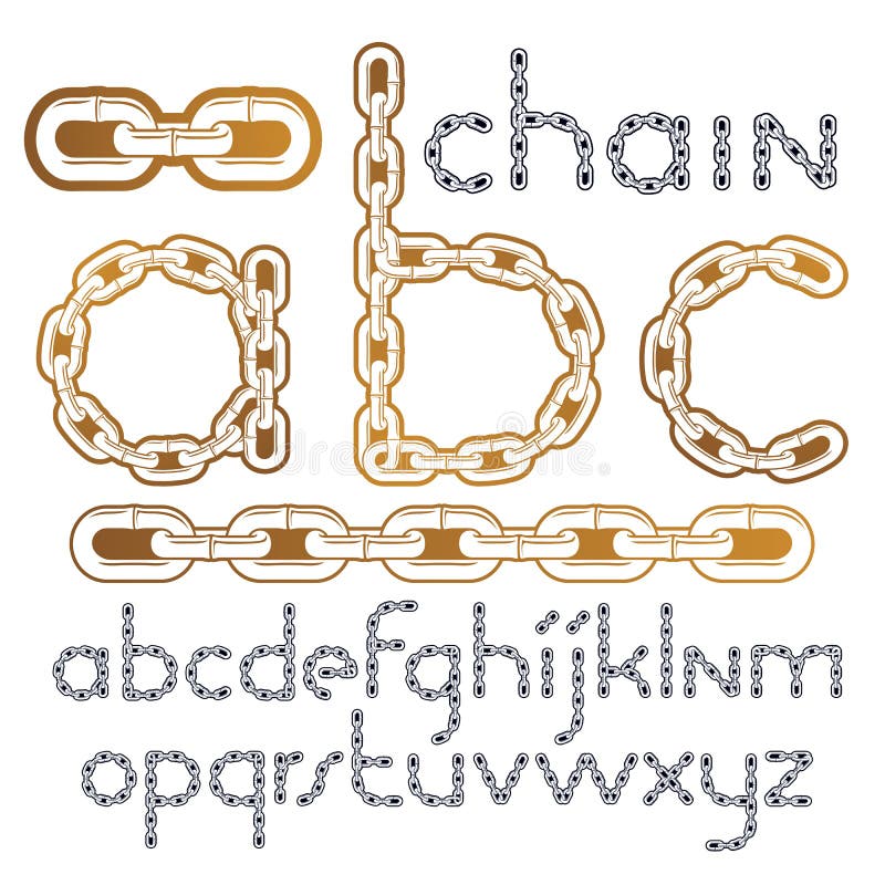 Vector Type Font, Script from a To Z. Lower Case Decorative Letters ...