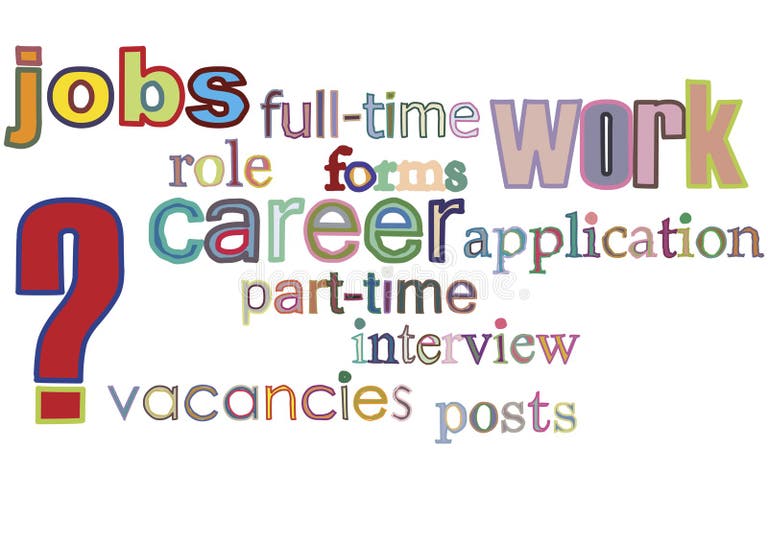 Vector Typography stock vector. Illustration of font, jobs - 7658568