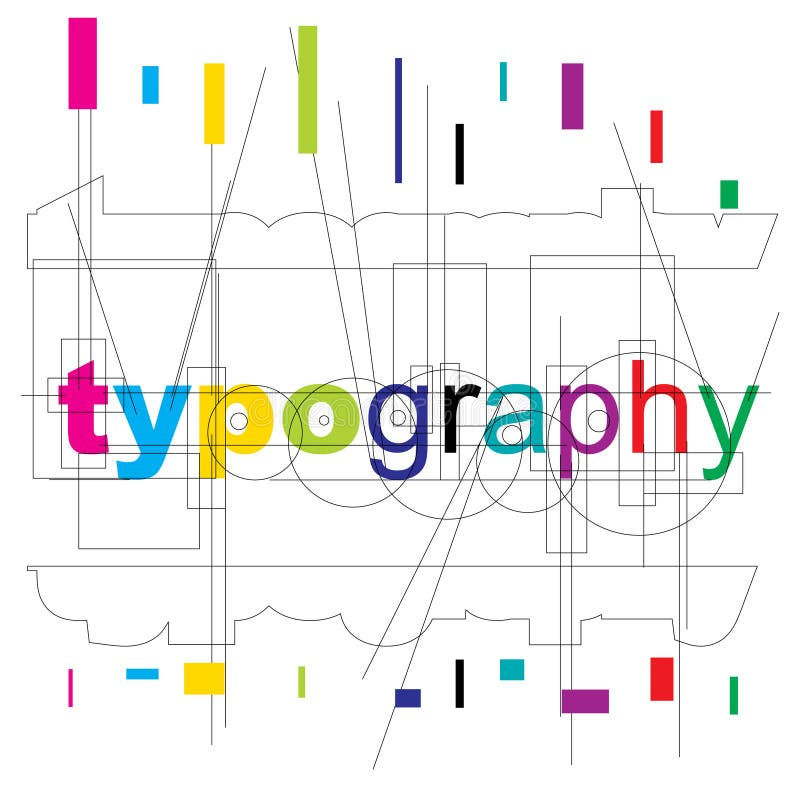 Vector typography type stock vector. Illustration of commercial - 9858478