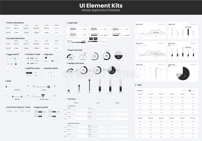 Design Elements Template Kit Stock Illustrations – 6,299 Design ...