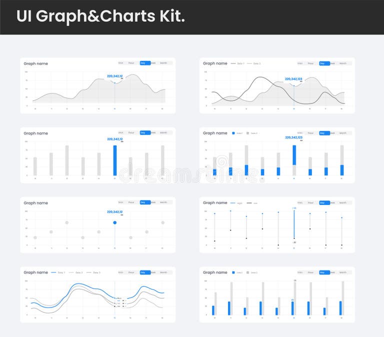 Vector Ui Elements Kit For Website Template And Mobile Application Stock Vector Illustration