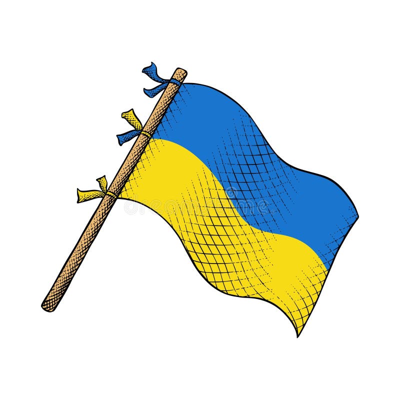 Vector of Ukraine Flag stock vector. Illustration of national - 317226779