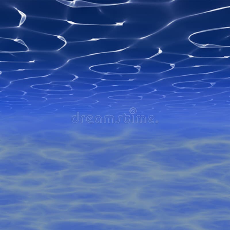 Vector Underwater Background Illustration with Water Waves. Blue ...