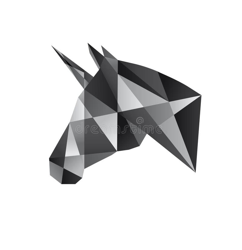 Vector unicorn head stock vector. Illustration of design - 90661598