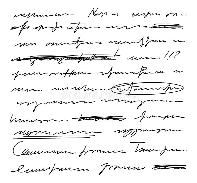 Crossed Out Handwritten Stock Illustrations – 44 Crossed Out ...