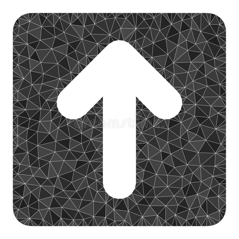 Vector Up Cursor Triangle Filled Icon Stock Vector - Illustration of ...