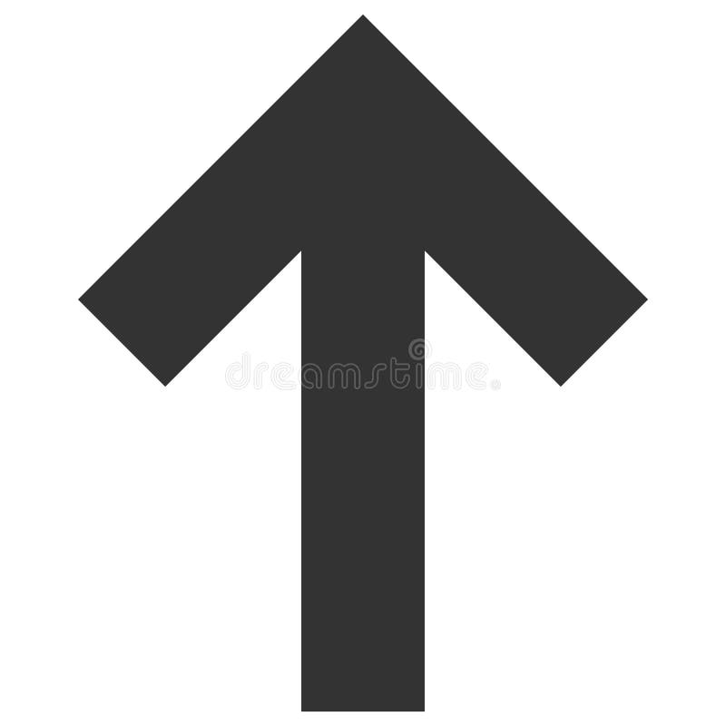 Vector Up Direction Arrow Flat Icon Image Stock Vector - Illustration ...