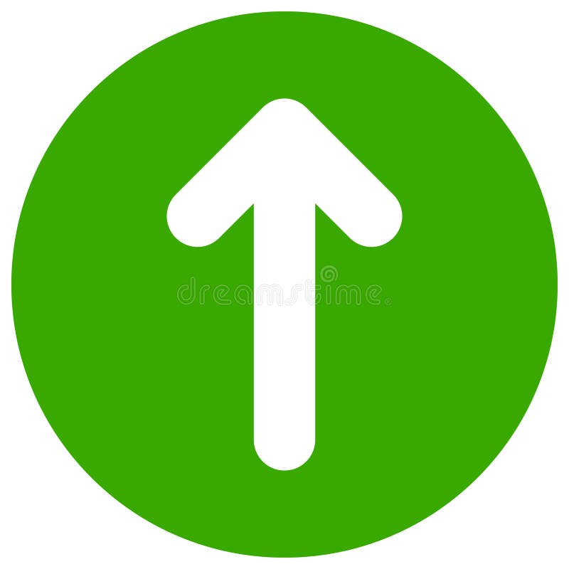 Vector Up Direction Flat Icon Symbol Stock Vector - Illustration of ...