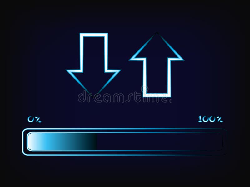 Vector of Up and Down Arrows with Progress Bar Stock Vector ...